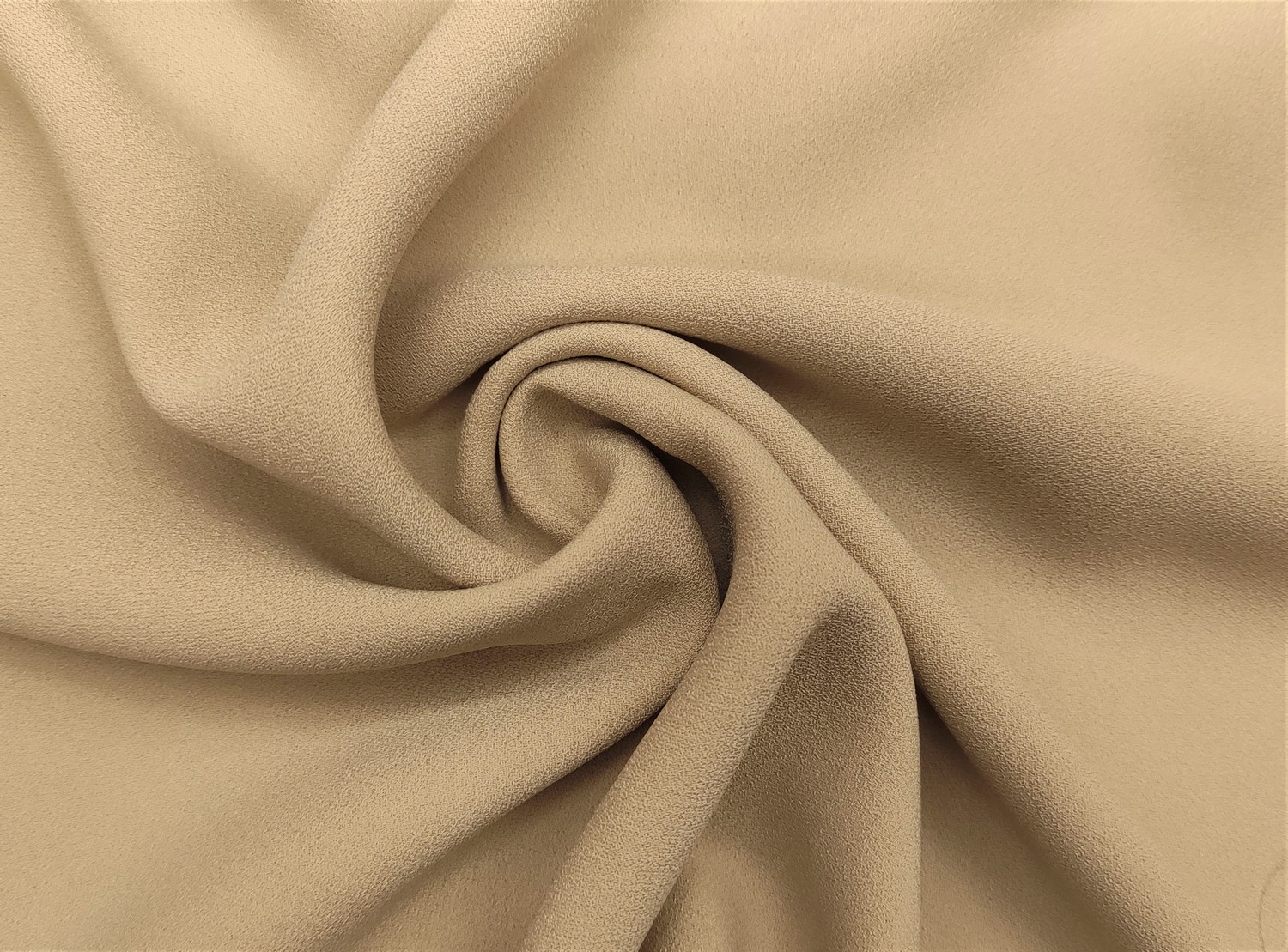 Tessuto Crepe Cady tinta unita beige - Iaiatessuti
