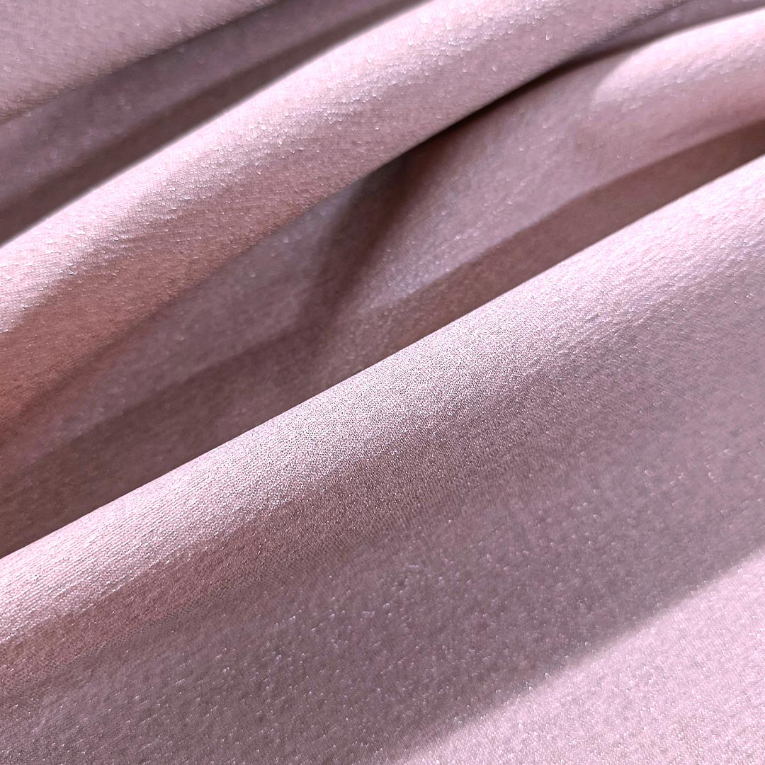 Tessuto Scuba Crepe lurex rosa antico - argento - Iaiatessuti
